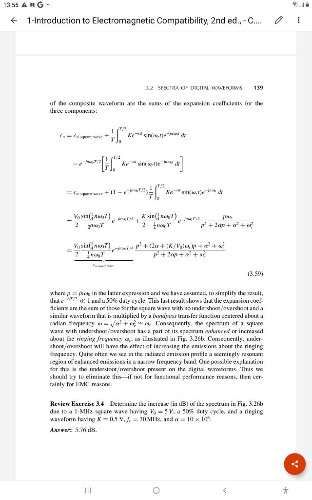 3.2 SPECTRA OF DIGITAL WAVEFORMS 139 of the composite | Chegg.com