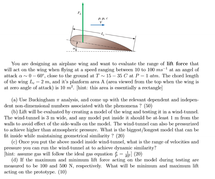 You are designing an airplane wing and want to | Chegg.com