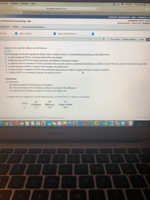 Solved okmarks Develop Window Help 曰宋令29%D Tue 1:04 AM 을 | Chegg.com