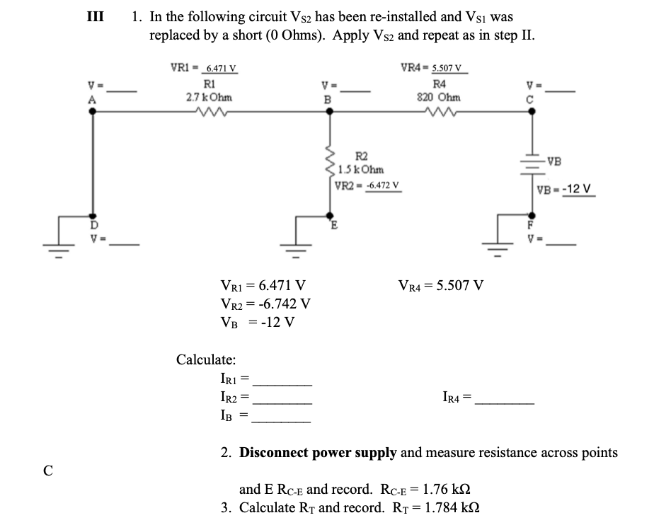 1. In the following circuit VS2 has been re-installed | Chegg.com