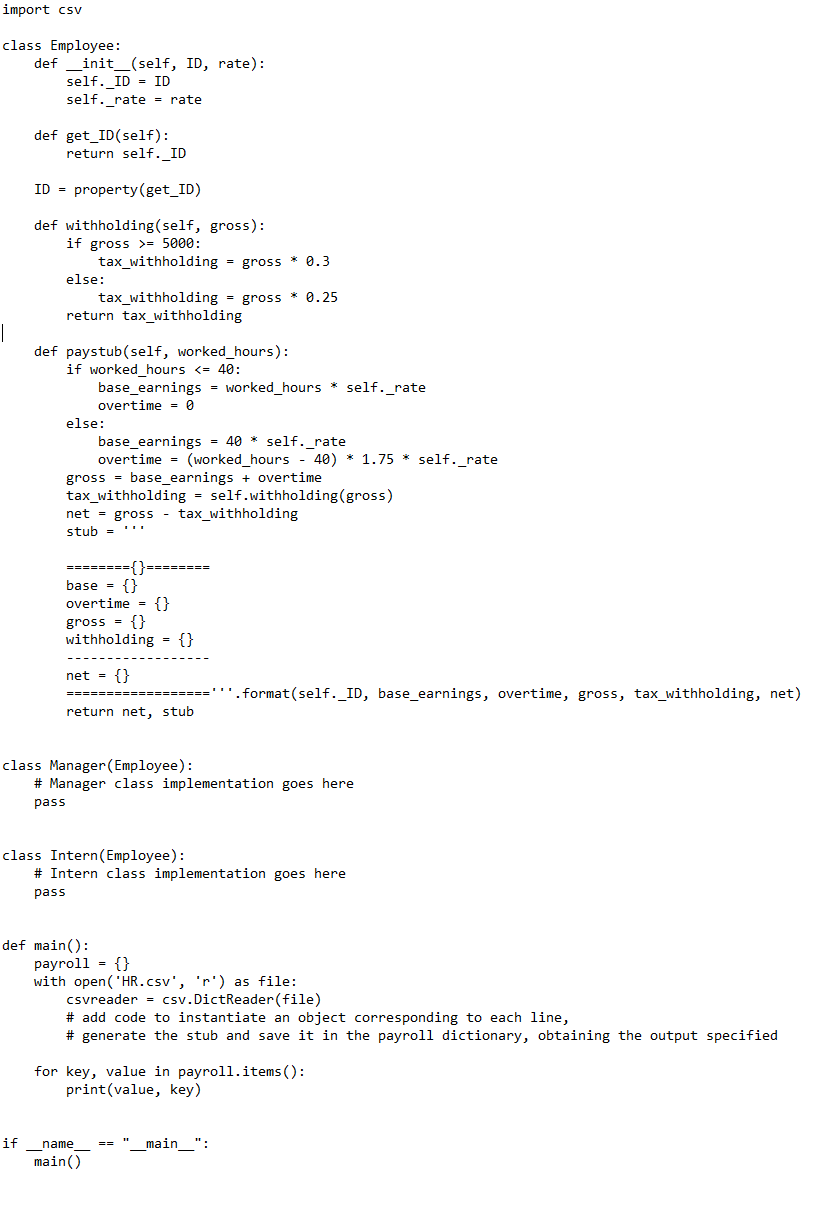 [Solved]: Attached are a scaffold file code payroll.py and a