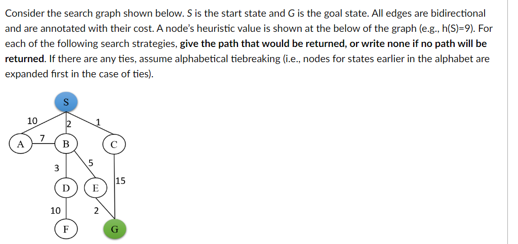 1 Depth First Graph Search Path 2 
