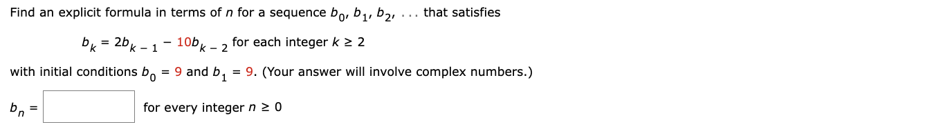 Solved Find an explicit formula in terms of n for a sequence | Chegg.com