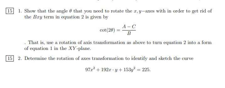 Solved My question is only #2. I included #1 incase that | Chegg.com