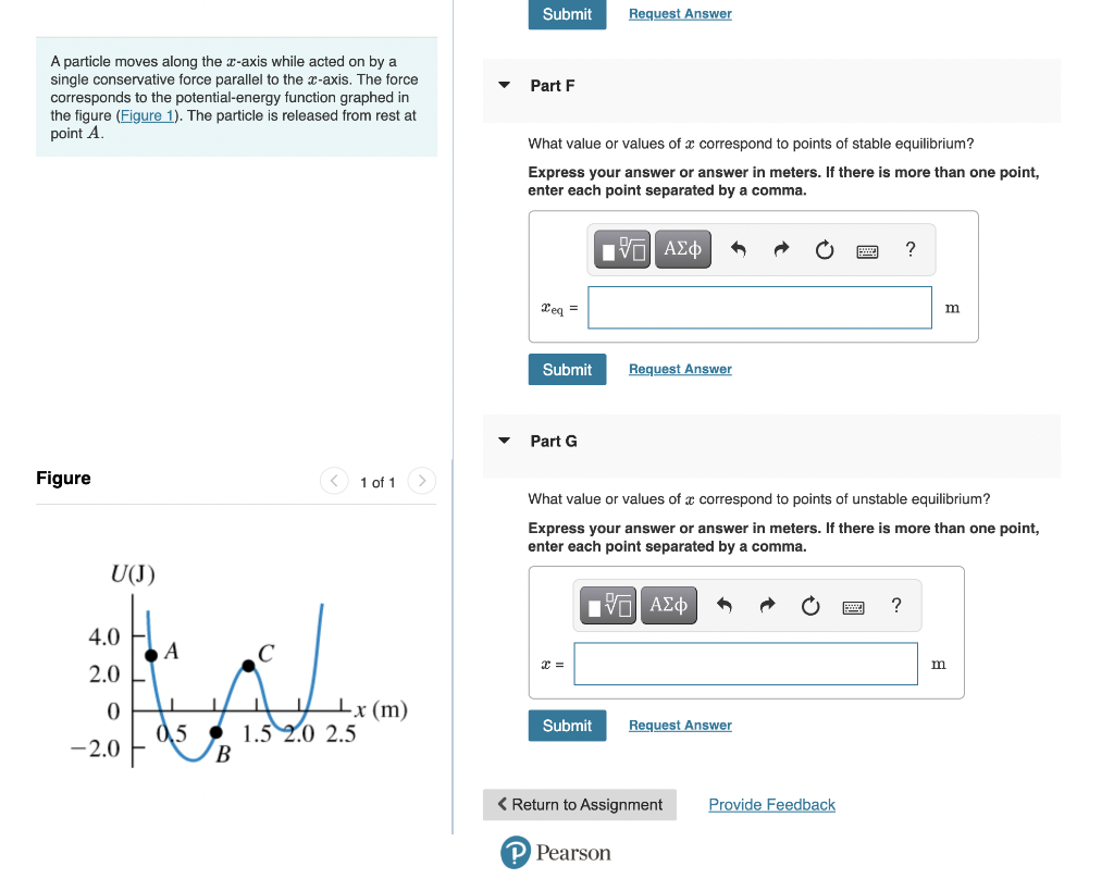 Solved Submit Request Answer Part F A particle moves along | Chegg.com