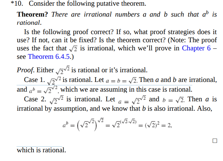 Solved *10. Consider the following putative theorem. | Chegg.com