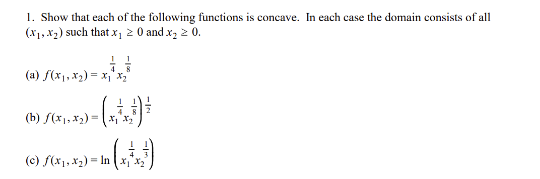 Solved 1. Show that each of the following functions is | Chegg.com