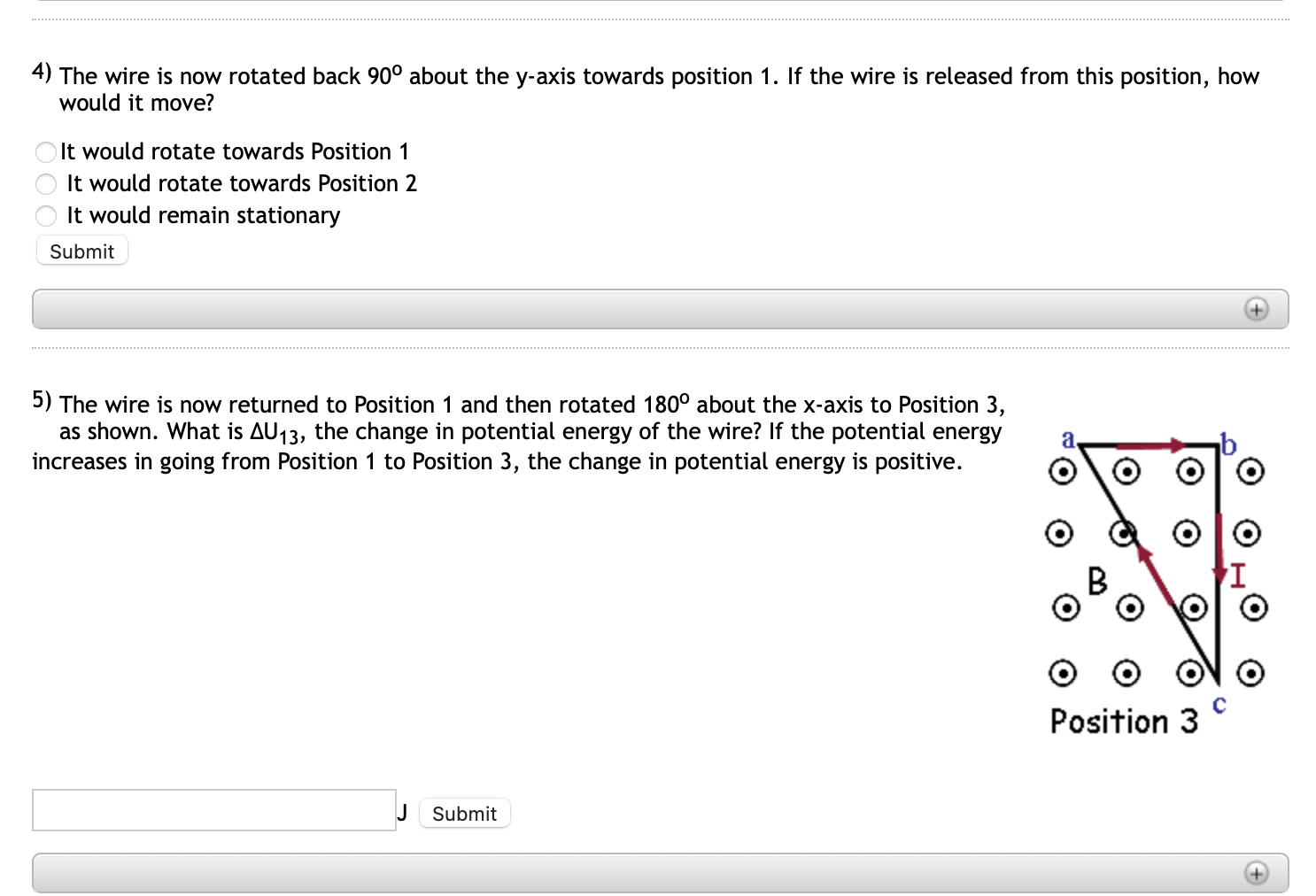 Solved Right Triangular Current Loop 1 2 3 4 5 6 A wire | Chegg.com