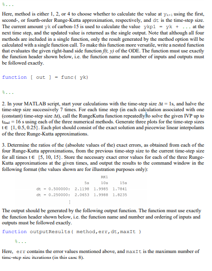 Runge-Kutta Methods Applied to Radioactivity Problems | Chegg.com