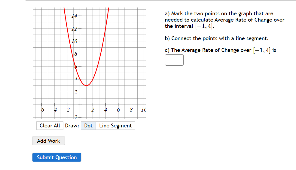 Solved a) Mark the two points on the graph that are needed | Chegg.com