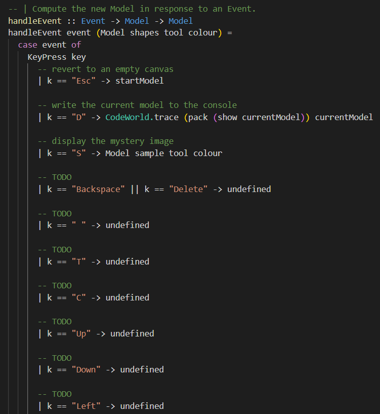 function whenever something interesting happens (like | Chegg.com