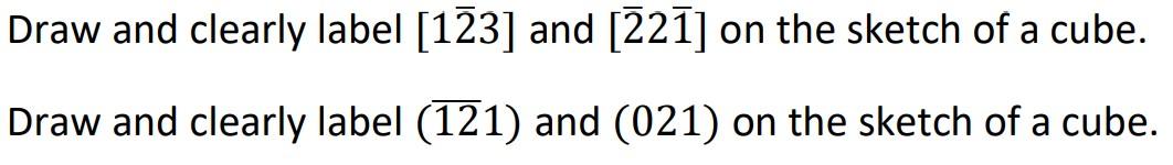 Solved Draw and clearly label [123] and [221] on the sketch | Chegg.com