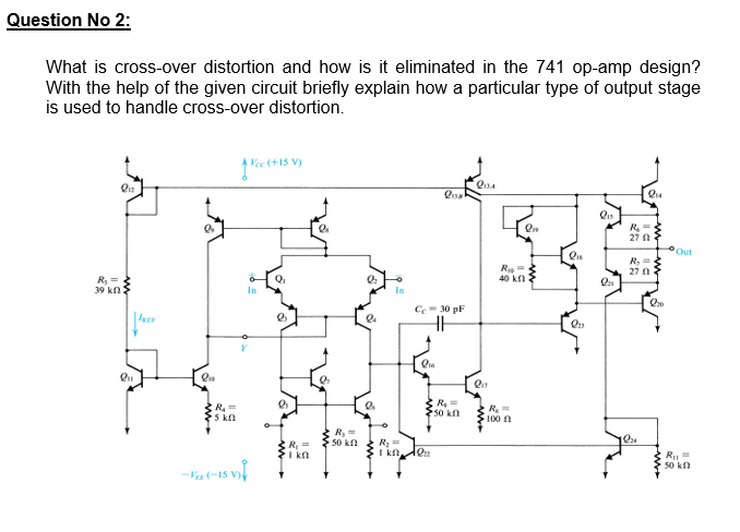 Solved Question No 2: What is cross-over distortion and how | Chegg.com