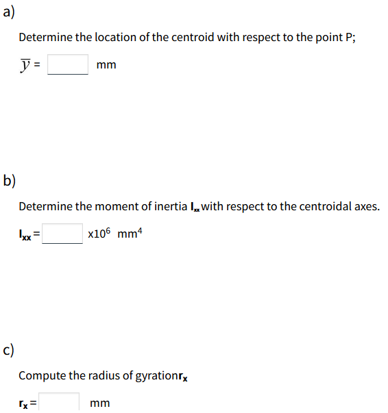 Solved A PFC Channell and a universal beam (UB) Section1 | Chegg.com