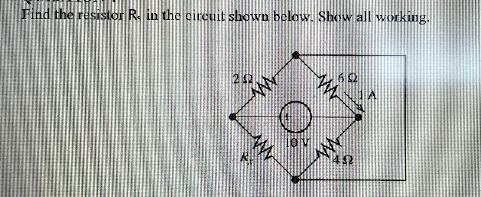 Solved Find the resistor R5 in the circuit shown below. Show | Chegg.com