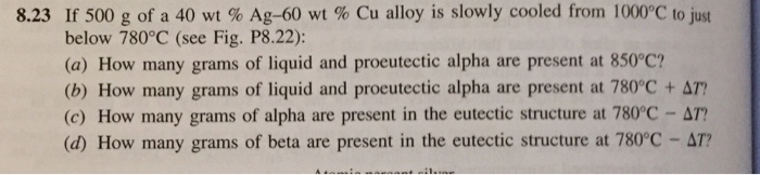 Solved *8.21 Consider an alloy containing 70 wt Ni and 30 wt | Chegg.com