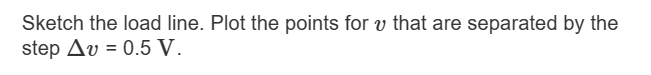 Solved Figure 1 of 2Sketch the load line. Plot the points | Chegg.com