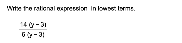 Solved Write the rational expression in lowest terms. | Chegg.com
