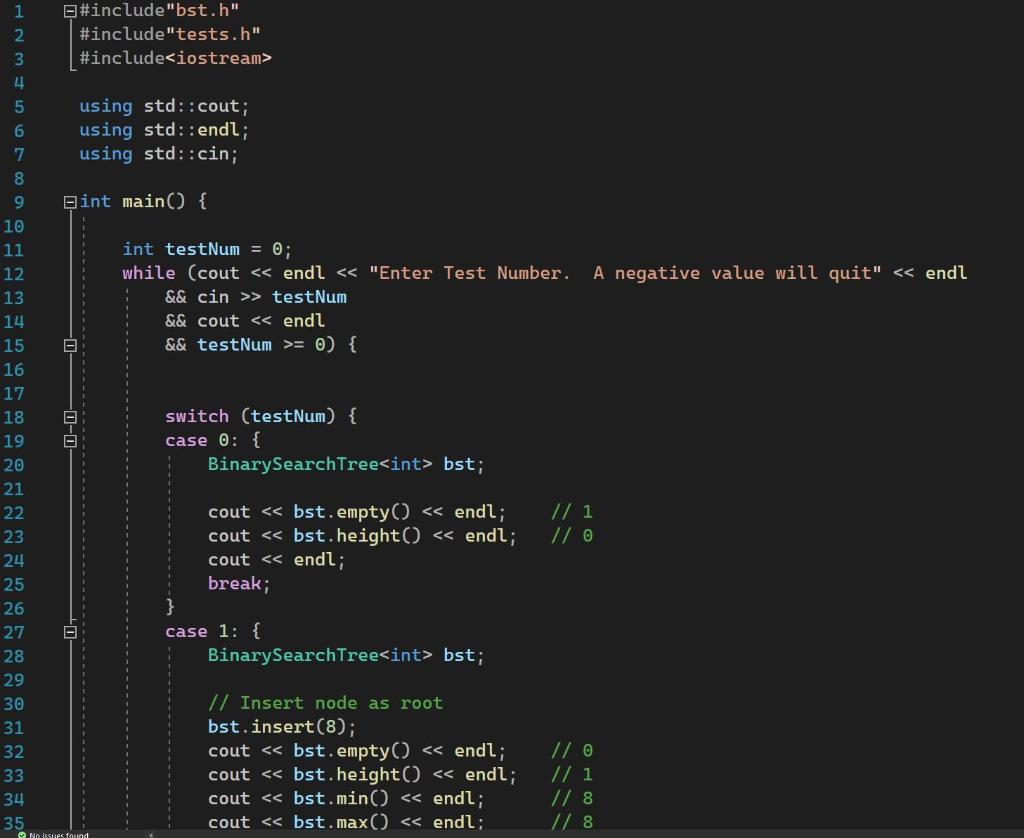 Solved C++ The Binary Search Tree class has several public | Chegg.com