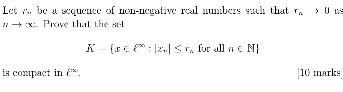 Solved Let rn be a sequence of non-negative real numbers | Chegg.com