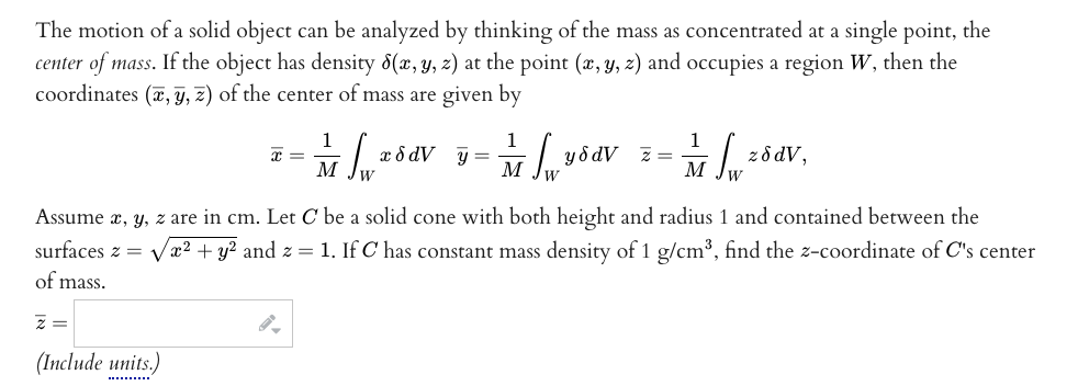 Solved The motion of a solid object can be analyzed by | Chegg.com