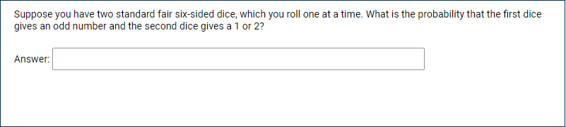 Solved Suppose you have two standard fair six-sided dice, | Chegg.com