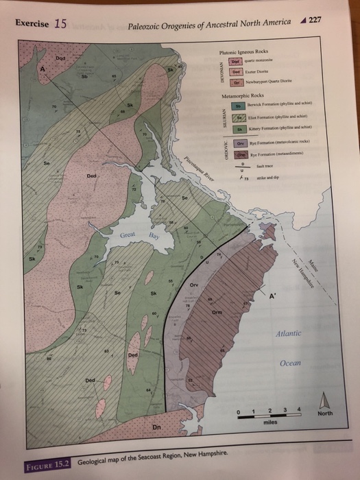 Solved 226 Exercise 15 Paleozoic Orogenies of Ancestral | Chegg.com