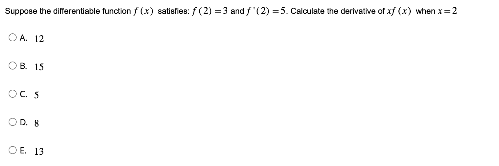 Solved Suppose the differentiable function f(x) satisfies: | Chegg.com