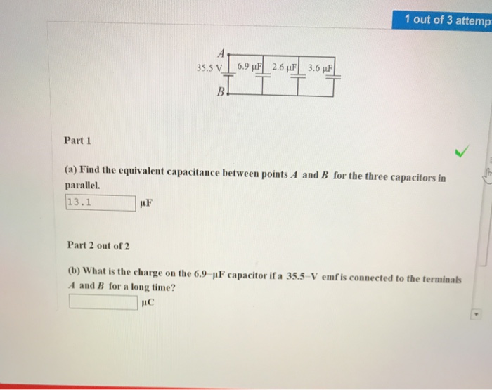 Solved (a) Find the equivalent capacitance between points | Chegg.com