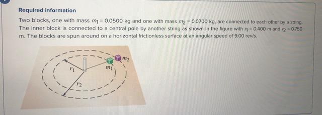 Solved 1) What is the tension in the inner string?__N 2) | Chegg.com