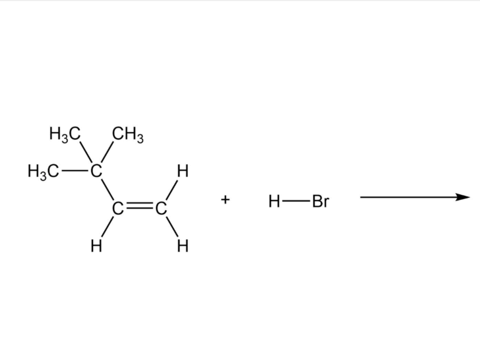 Solved H3C CH3 H3C—Ć H + CFC H-Br Н. H | Chegg.com