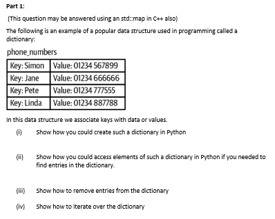 Solved Part 1: (This question may be answered using an | Chegg.com