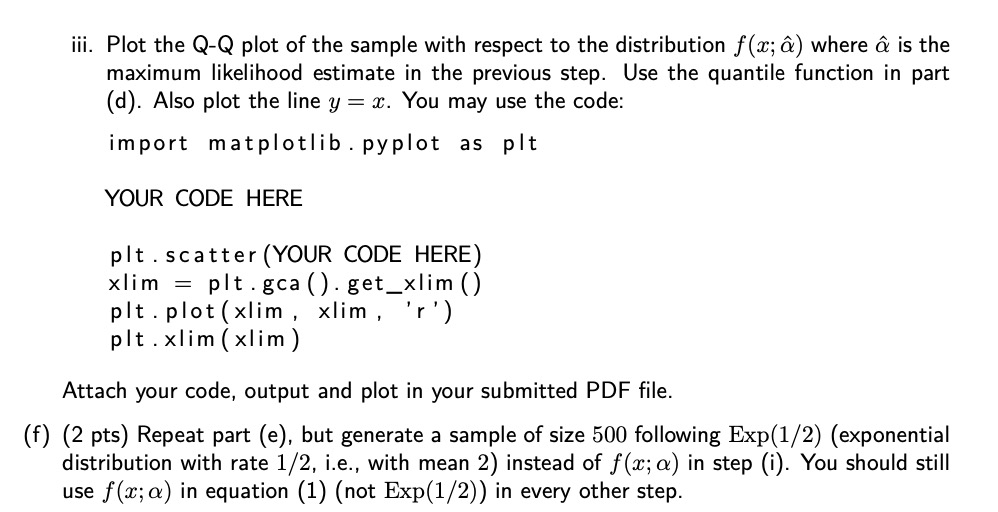 Solved (26 pts) Consider a family of distributions with one | Chegg.com