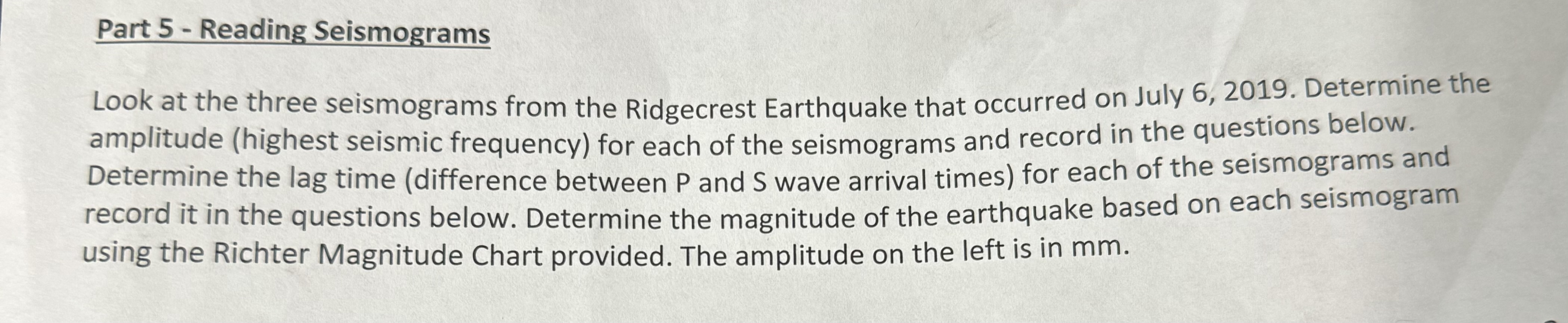Solved 22. Refer to the HOME seismograph. What is the | Chegg.com