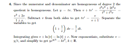 Solved Given the following homogenous differential equation | Chegg.com