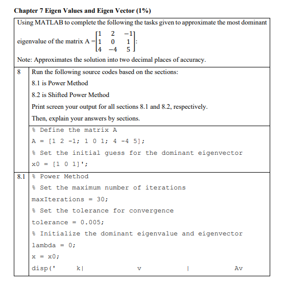 Solved Chapter 7 Eigen Values and Eigen Vector (1\%)m′); | Chegg.com