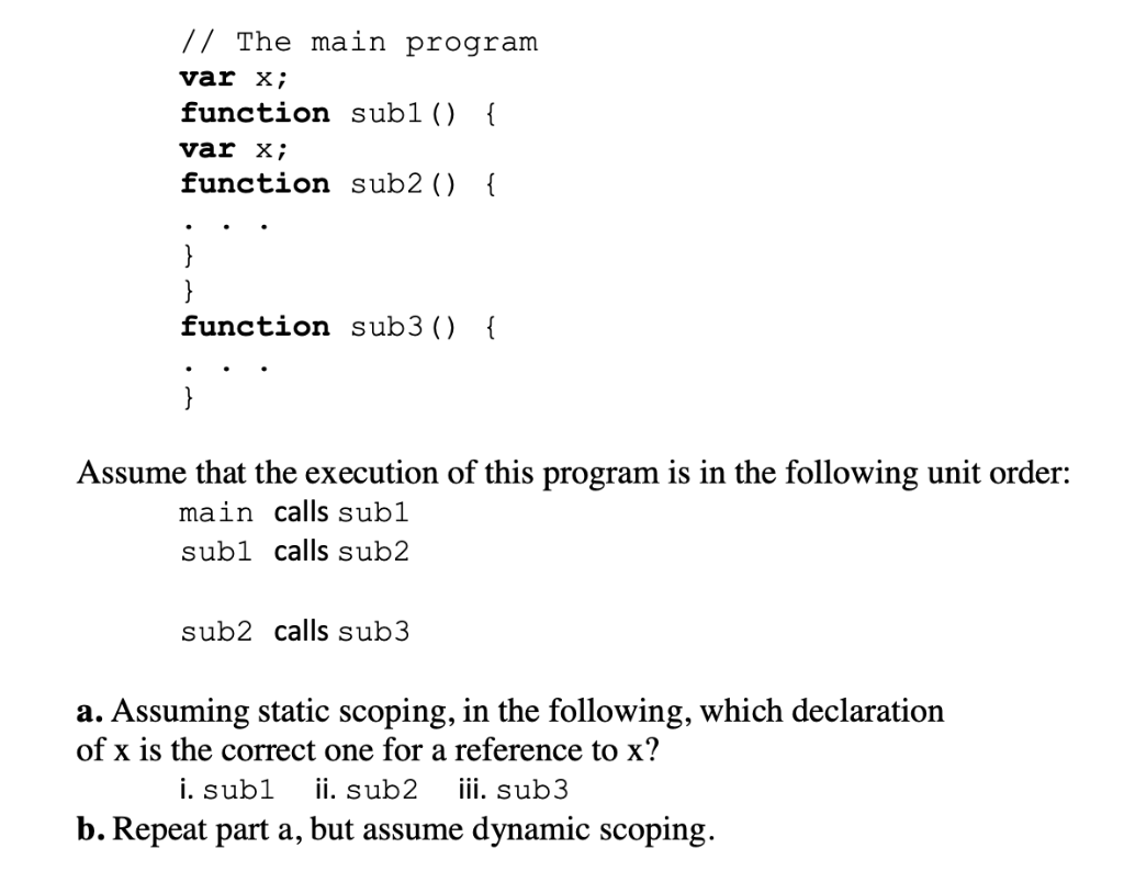 Solved The Main Program Var X Function Subl Var X 1945