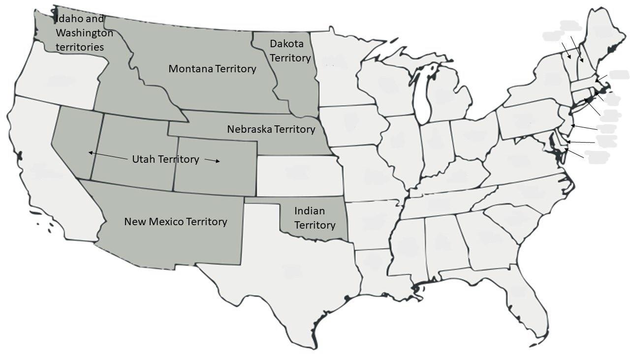 Solved Map Labeling: Mark each state on the map that seceded | Chegg.com