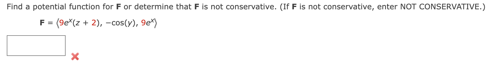 Solved Find a potential function for F or determine that F | Chegg.com