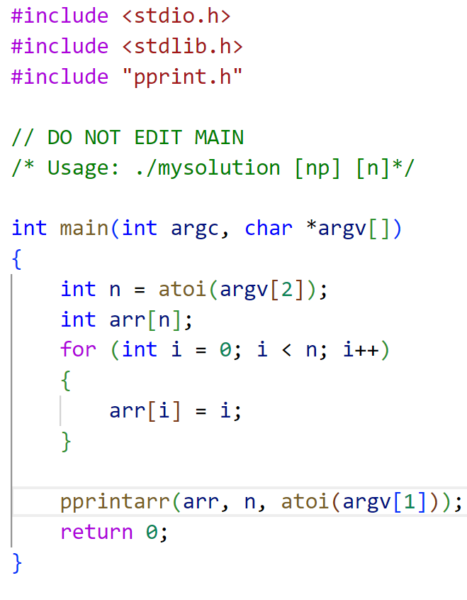 Solved Void Pprintarrint Arr Int N Int Np Aka Pretty 