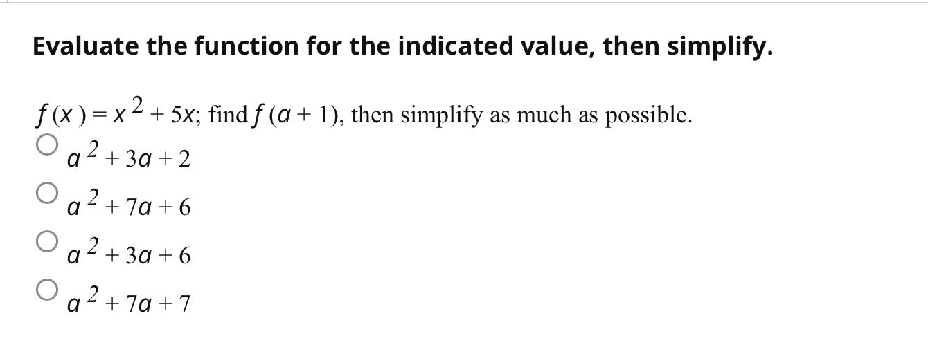 Solved Evaluate the function for the indicated value, then | Chegg.com