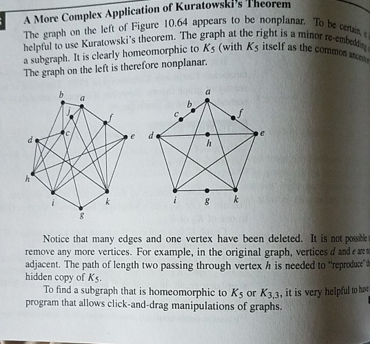 Solved discrete math question 9) Does the left-hand graph | Chegg.com