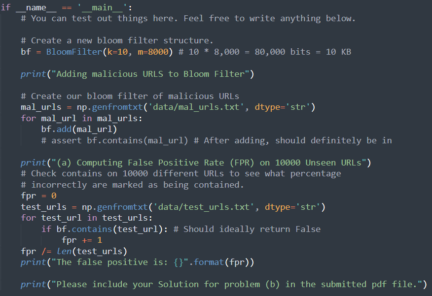 Solved I just need the code for the functions "def add(self, | Chegg.com
