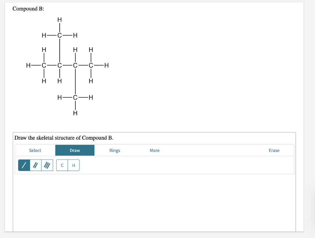 Solved Draw the expanded, or complete, structural formula | Chegg.com