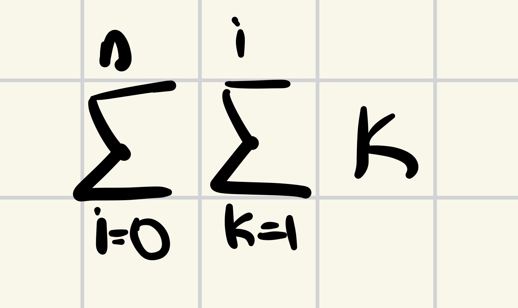 Solved evaluate ∑i=0n∑k=1ik | Chegg.com