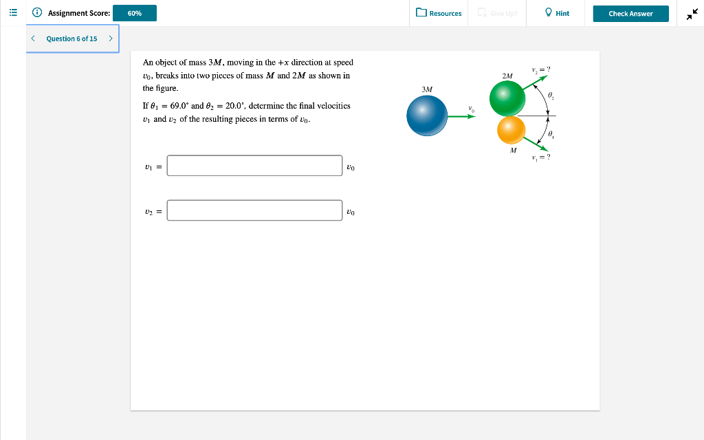 Solved Assignment Score: 60% Resources Give Up Hint Check | Chegg.com
