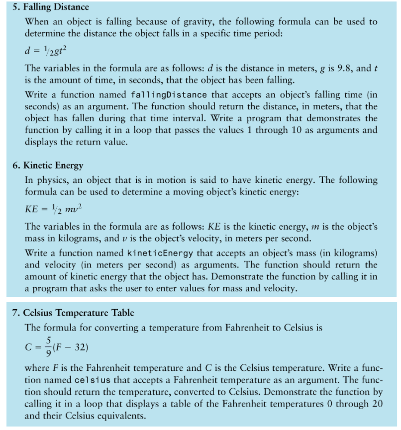 Solved 5. Falling Distance When an object is falling because | Chegg.com