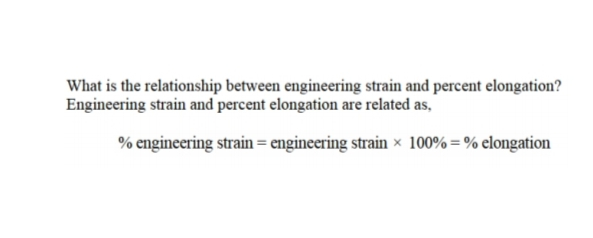 Solved What is the relationship between engineering strain | Chegg.com