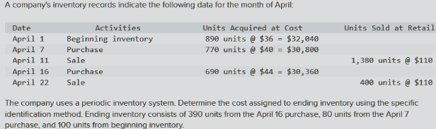 [Solved]: The company uses a periodic inventory system. De