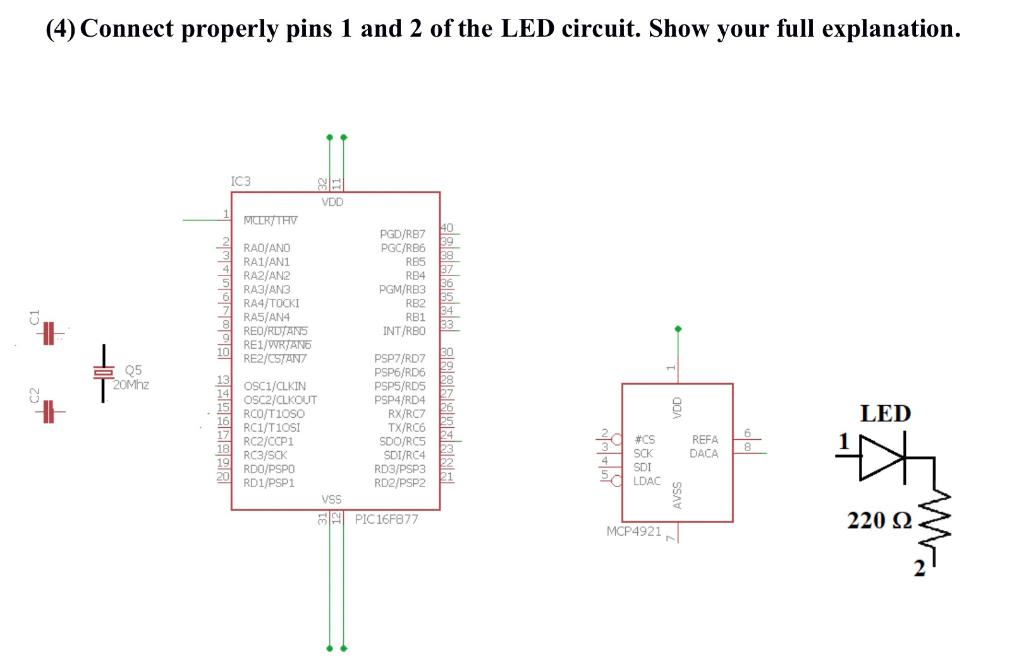 Solved 15. Design of LED light intensity control using | Chegg.com